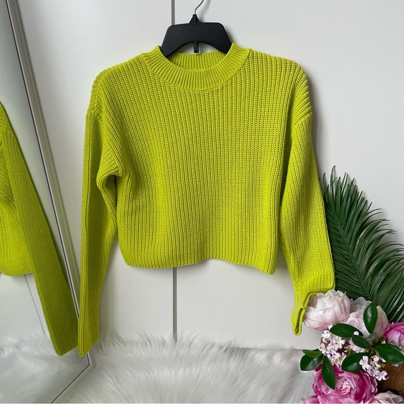 Primark | Sweaters | Primark Knit Sweater Neon Green | Poshmark